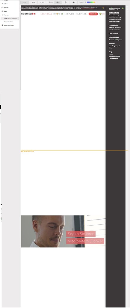 Heatmap plugin not rendering page correctly - Premium Features - Matomo forums