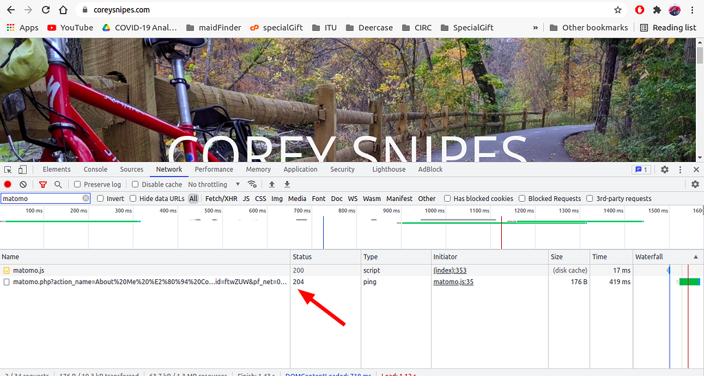 Status code 204 for matomo.php tracking file - Support & Bugs - Matomo forums