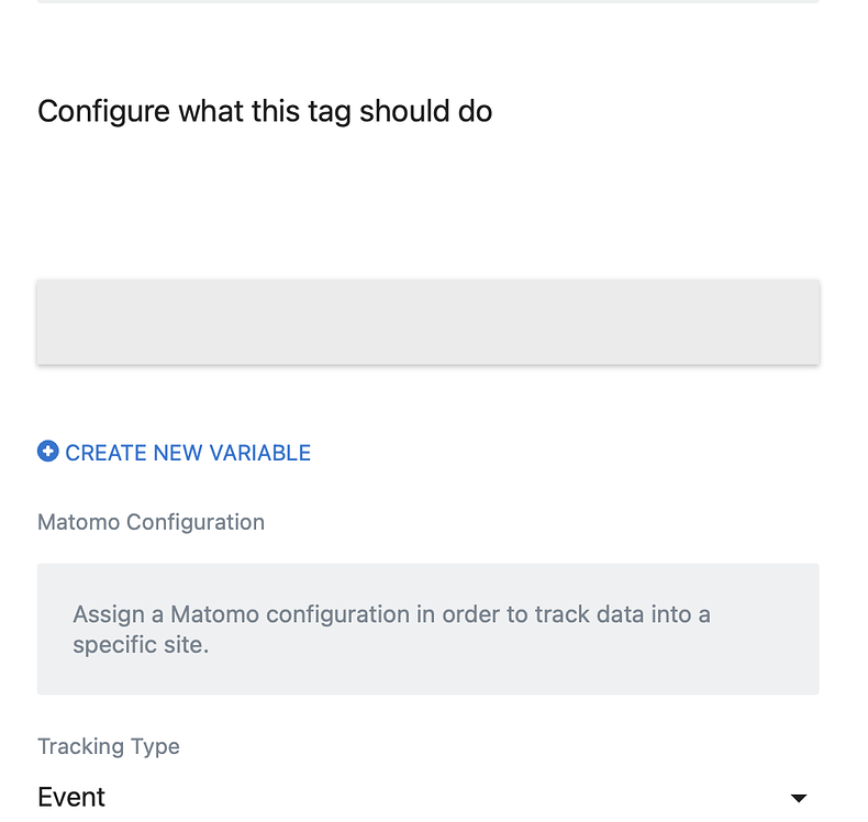Can't create a new tag... Error: Matomo Configuration: A value needs to be provided - Support ...